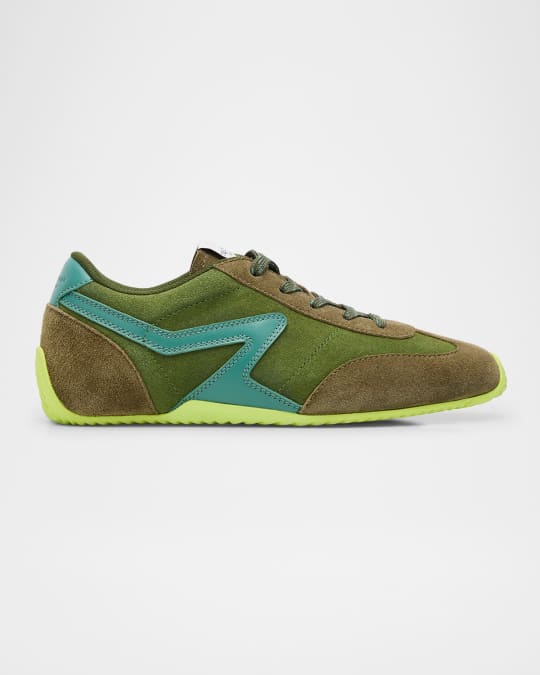 Rag & Bone Ultra Slim Retro Suede Runner Sneakers | Neiman Marcus