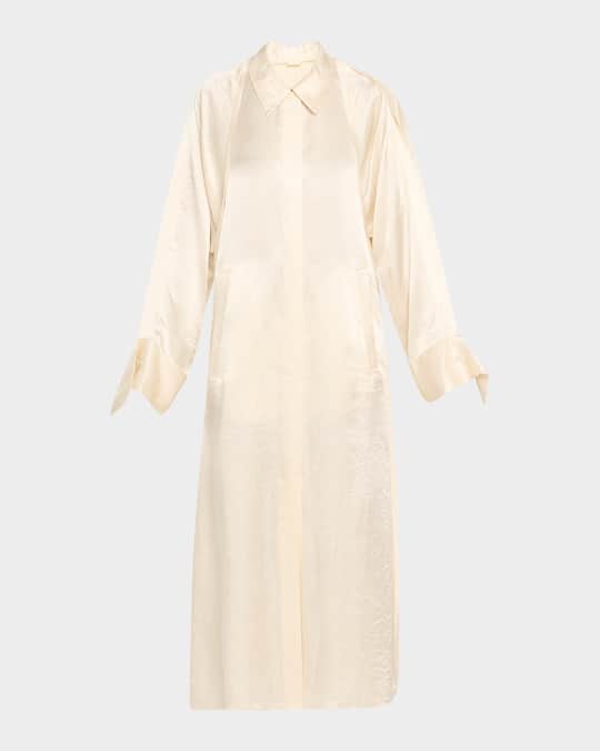 Jason Wu Collection Raglan Sleeve Crinkled Satin Trench Coat | Neiman ...