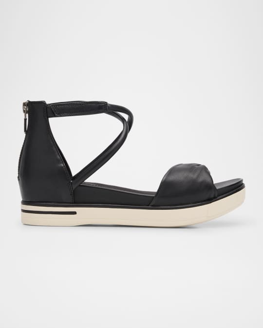 Eileen Fisher Suvi Crisscross Grip Wedge Sandals | Neiman Marcus