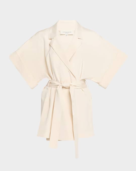 Lafayette 148 New York Belted Wrap Jacket | Neiman Marcus