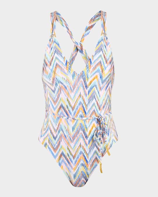 Sunshine 79 Soul V-Plunge One-Piece Swimsuit | Neiman Marcus