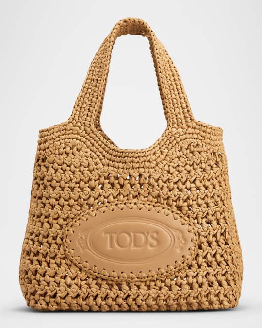 Tod's Mini Crochet Top-Handle Bag | Neiman Marcus