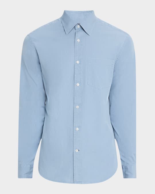 dunhill Men's Sea Island Cotton Sport Shirt | Neiman Marcus