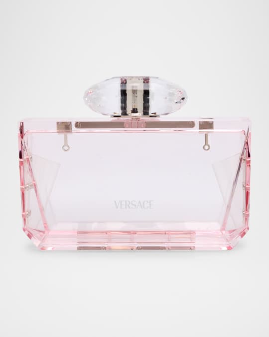 Versace Bright Crystal Plexiglass Clutch Bag | Neiman Marcus