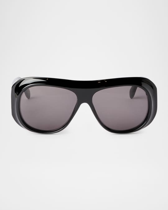 Palm Angels Men's Elfin Acetate Round Sunglasses | Neiman Marcus