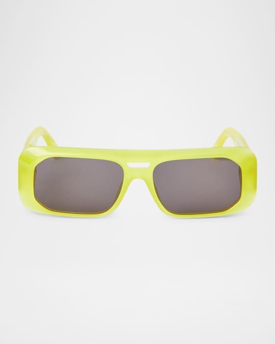 Palm Angels Men's Willow Acetate Rectangle Sunglasses | Neiman Marcus