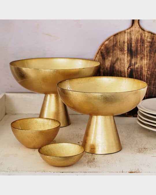Vietri Moon Glass Medium Pedestal Bowl | Neiman Marcus