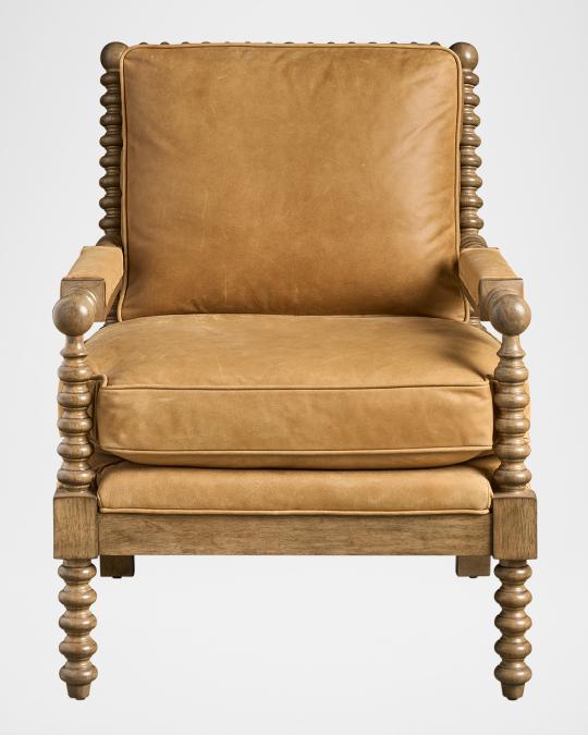 Universal Furniture Soho Leather Spindle Chair | Neiman Marcus