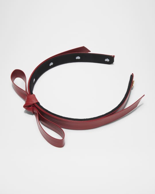 Lele Sadoughi Bardot Faux Leather Headband | Neiman Marcus