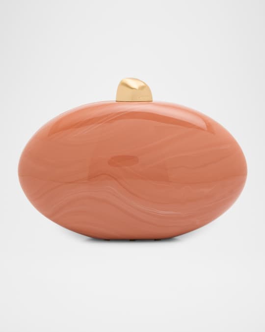 Cult Gaia Eviana Glossy Acrylic Clutch Bag | Neiman Marcus