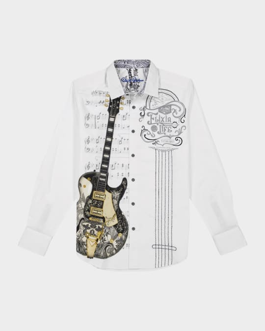 Robert Graham Men's Elixir of Life Cotton Sport Shirt | Neiman Marcus