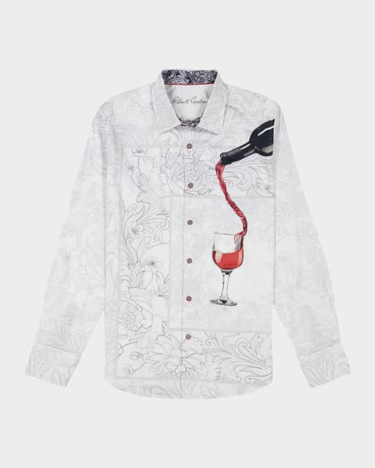 Robert Graham Men's Grenashe Pinot Noir Sport Shirt | Neiman Marcus