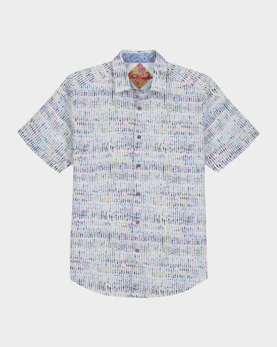 Robert Graham Men's Ponza Multicolor Short-Sleeve Shirt | Neiman Marcus