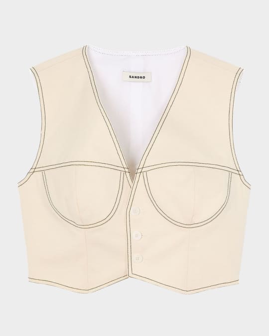 Sandro Leonie Sleeveless Top | Neiman Marcus