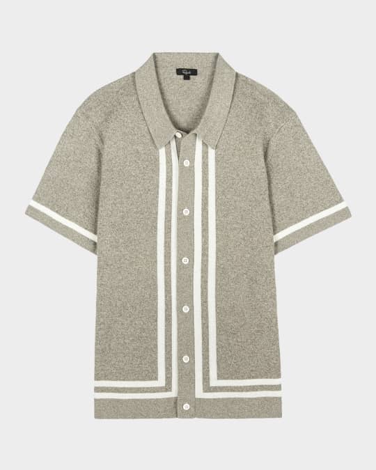 Rails Men's Leo Melange Button-Down Shirt | Neiman Marcus
