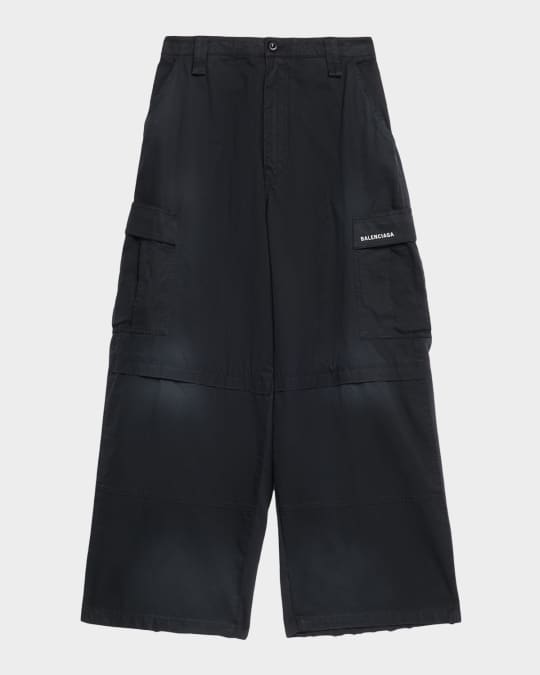 Balenciaga Men's Hybrid Large-Fit Pants | Neiman Marcus