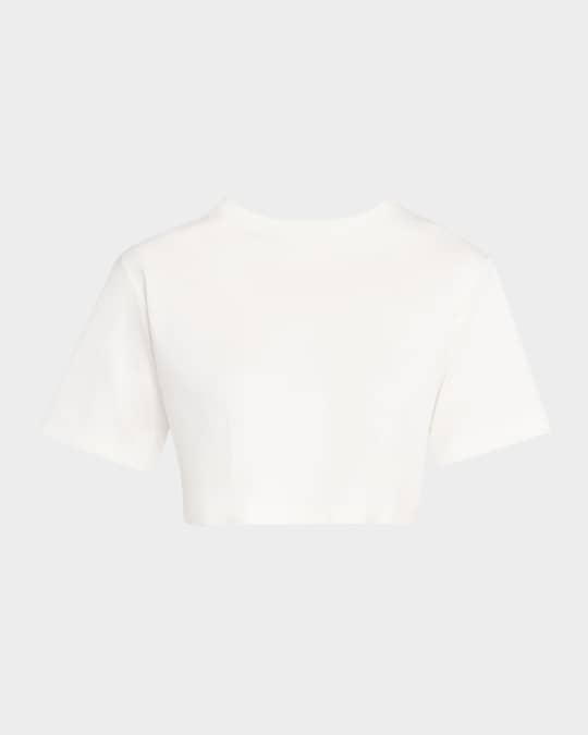 MM Khat Short-Sleeve Crop T-Shirt | Neiman Marcus