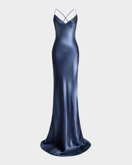 Ralph Lauren Collection Autumn Crystal Strappy Evening Dress | Neiman ...