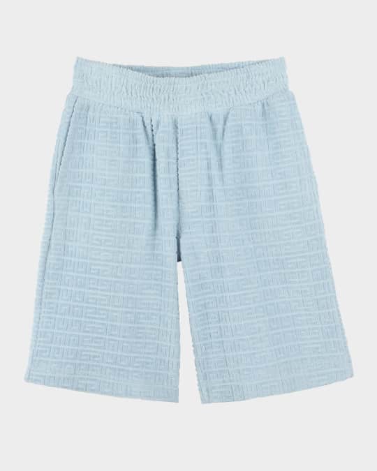 Givenchy Boy's Monogram Embossed Terry Shorts, Size 8-14 | Neiman Marcus