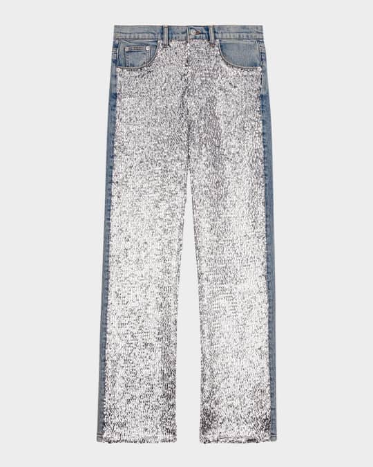 Maje Plim Sequined Jeans | Neiman Marcus