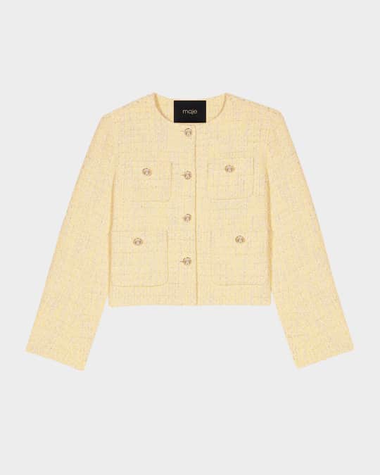 Maje Vitania Tweed Blazer | Neiman Marcus