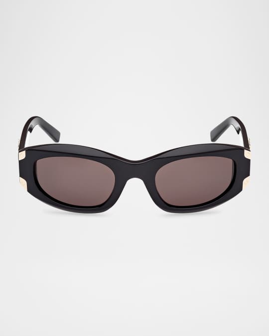 MCM Oval Acetate Sunglasses | Neiman Marcus