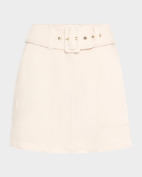 Ramy Brook Dara Belted Mini Skirt | Neiman Marcus