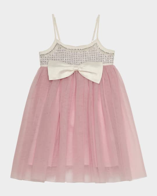 Tutu Du Monde Girl's Jolie Embellished Bow Tutu Dress, Size 3T-11 | Neiman Marcus