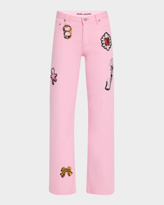 Marc Jacobs Runway Charm Straight-Leg Jeans | Neiman Marcus