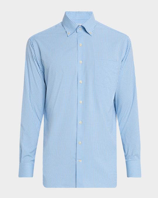 Peter Millar Men's Derwent Performance Twill Sport Shirt | Neiman Marcus