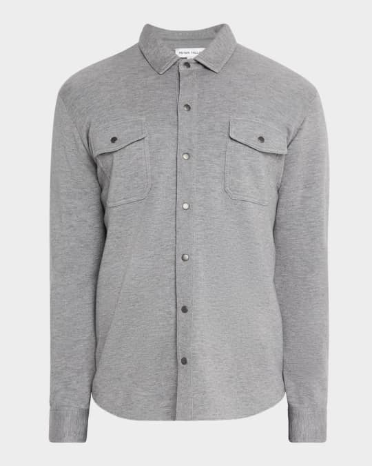 Peter Millar Men's Ennis Snap-Front Sweater | Neiman Marcus