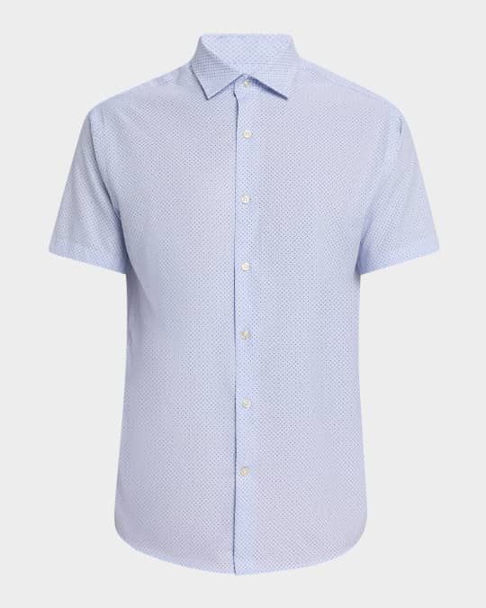 Peter Millar Men's Champers Performance Poplin Short-Sleeve Shirt ...
