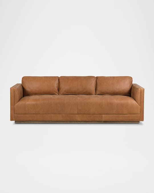 Four Hands Kiera Leather Sofa, 90" | Neiman Marcus