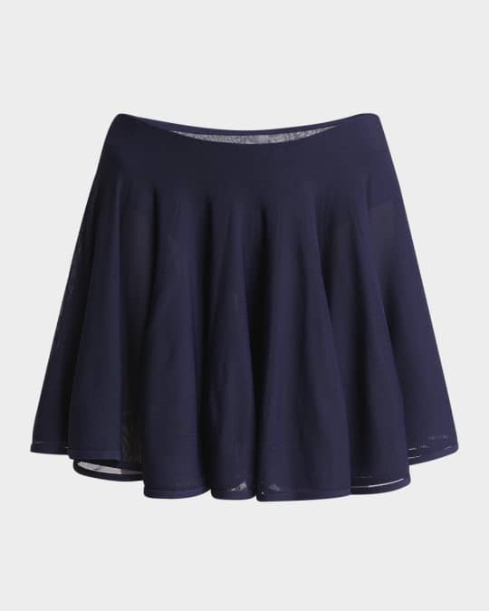 ALAIA Flared Mini Skirt | Neiman Marcus
