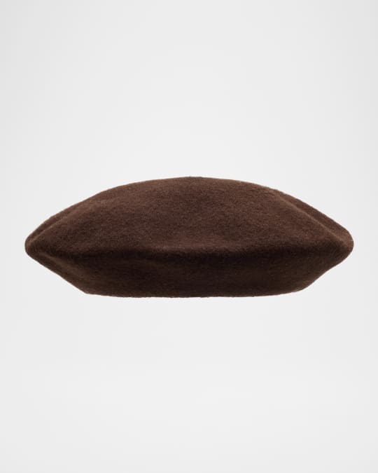 Brunello Cucinelli Monili Wool Beret | Neiman Marcus