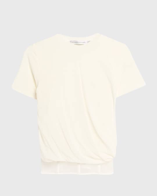 Christopher Esber Coiled Jersey Corset Tee | Neiman Marcus