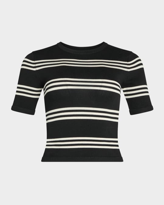SEROYA Ry Striped Knit Top | Neiman Marcus