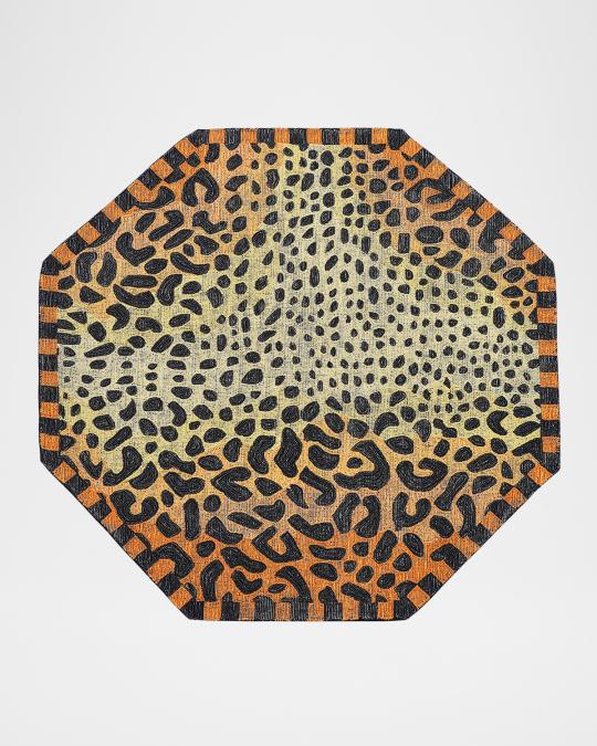 MacKenzie-Childs Cheetah Indoor/Outdoor Rug, 6' Octagon | Neiman Marcus
