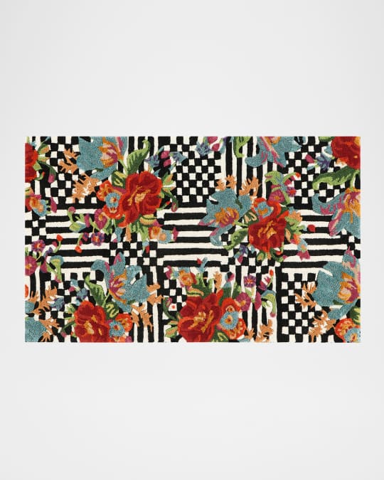 MacKenzie-Childs Courtly Flower Market Rug, 2'3" x 3'9" | Neiman Marcus