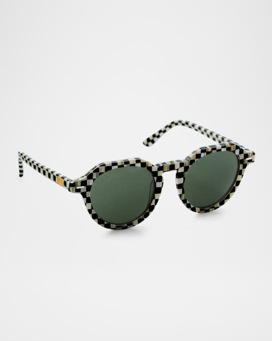 MacKenzie-Childs Courtly Check Rebecca Sunglasses | Neiman Marcus