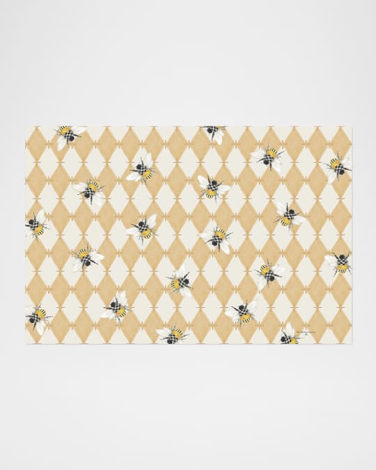 MacKenzie-Childs Honeycomb with Bees Floor Mat, 2' x 3' | Neiman Marcus