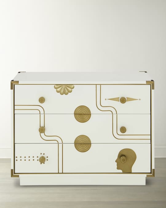 Jonathan Adler Gala 3-Drawer Console | Neiman Marcus