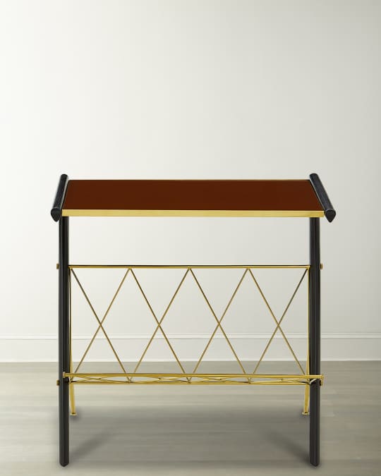 Jonathan Adler Trocadero Magazine Side Table | Neiman Marcus