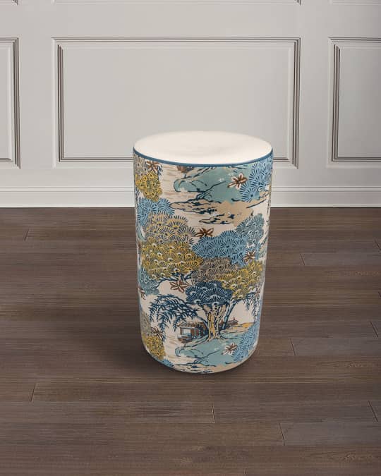 Port 68 Sea of Trees 20" Garden Stool | Neiman Marcus