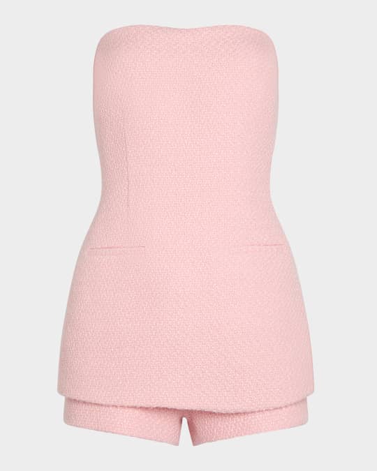 SEROYA Terry Boucle Romper | Neiman Marcus