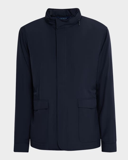 Peter Millar Men's Discovery Field Jacket with Stowaway Hood | Neiman ...
