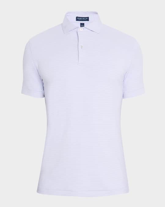 Peter Millar Men's Ballad Stripe Performance Jersey Polo Shirt | Neiman ...