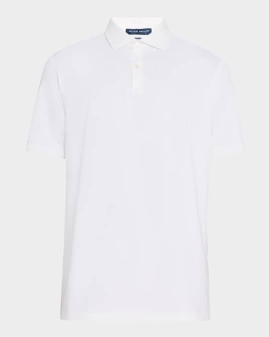 Peter Millar Men's Albatross Slim Pique Polo Shirt | Neiman Marcus