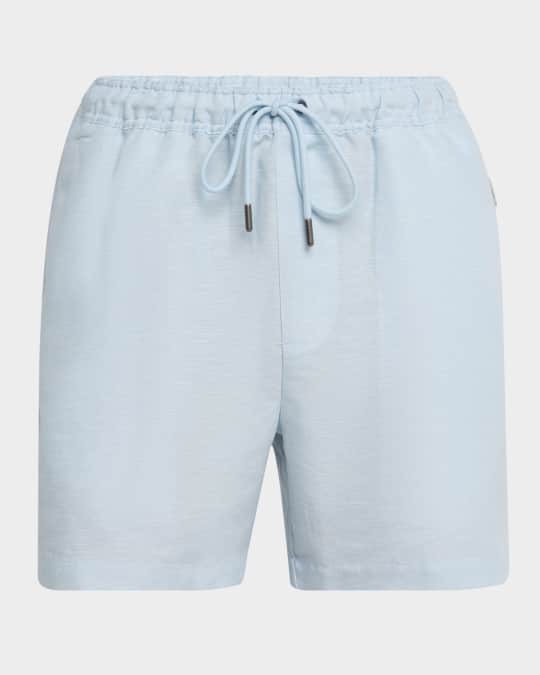 Onia Men's Air Linen Pull-On Shorts, 6" Inseam | Neiman Marcus