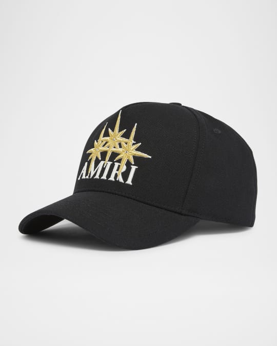 Amiri Men's Starburst Logo Canvas Baseball Cap | Neiman Marcus